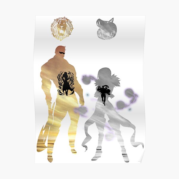 "Escanor / Merlin - Seven Deadly Sins" Poster for Sale by Blason ...