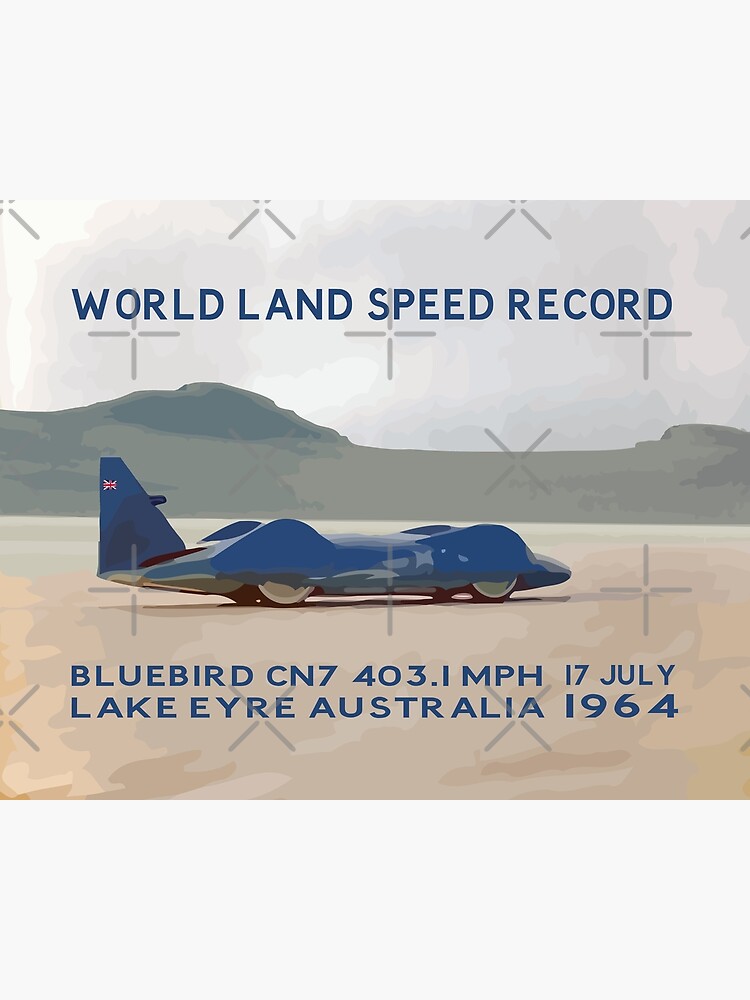 "Bluebird Land Speed Record 1964" Art Print for Sale by Speedbirddesign ...