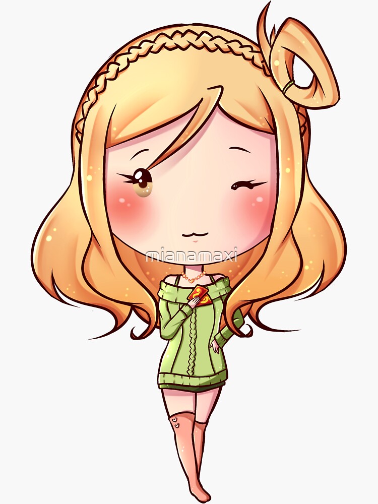 "Chibi Mari Ohara" Sticker for Sale by mianamaxi | Redbubble
