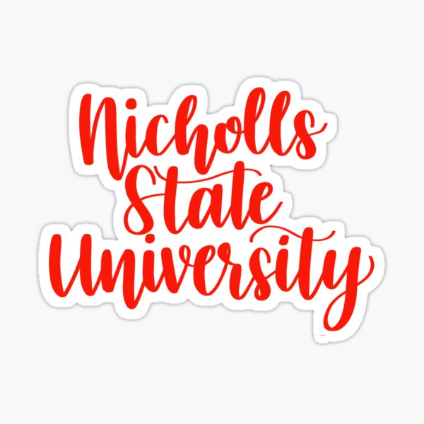 "Nicholls State University" Sticker by artbyseeairruh | Redbubble