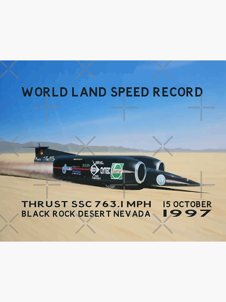"Thrust SSC Land Speed Record 1997" Poster for Sale by Speedbirddesign ...