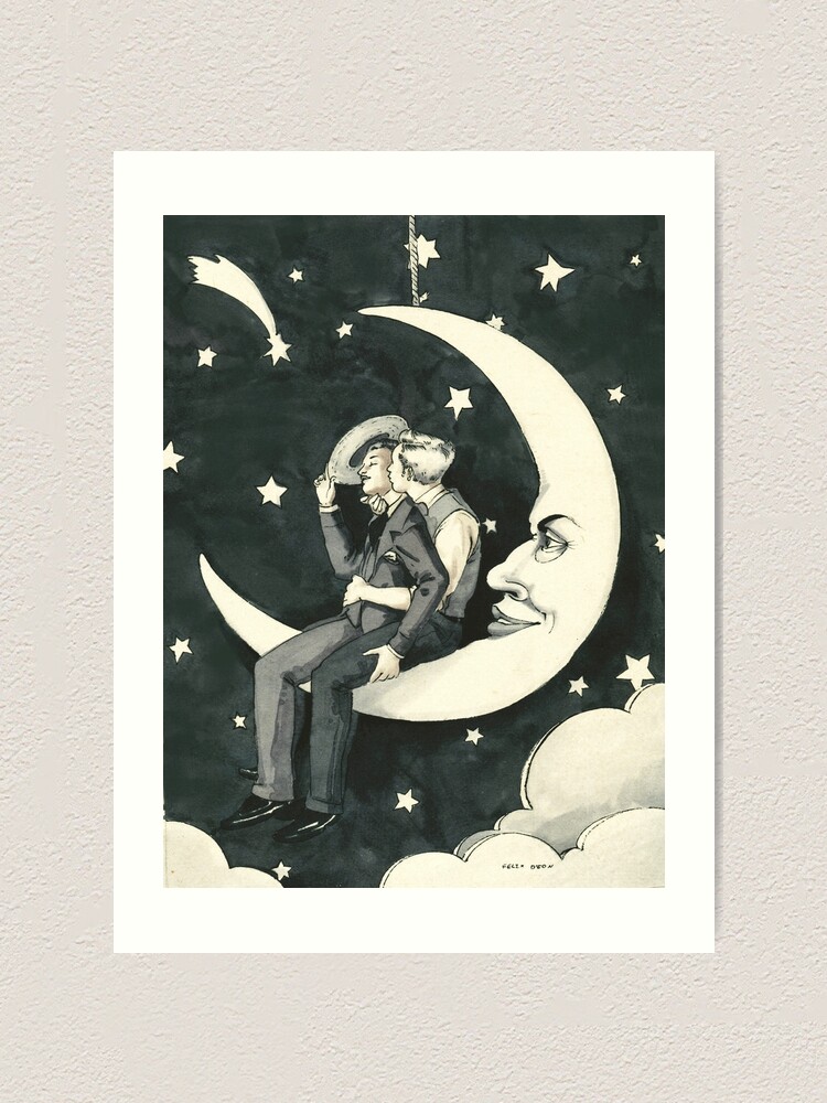 "Paper Moon" Art Print for Sale by Felix d'Eon | Redbubble
