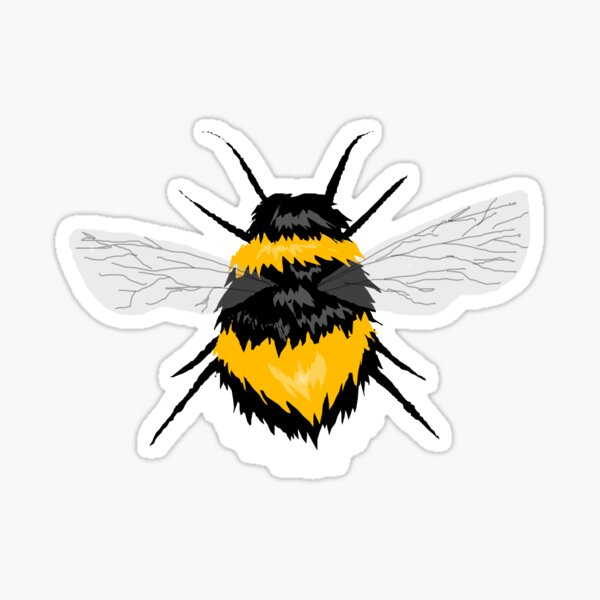 "Bumble bee" Sticker for Sale by AnUneasyArtist | Redbubble