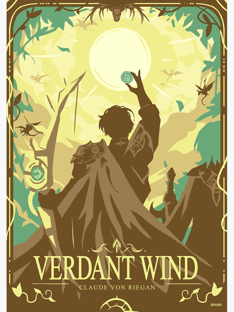 "Verdant Wind" Sticker for Sale by SnipSnipArt | Redbubble