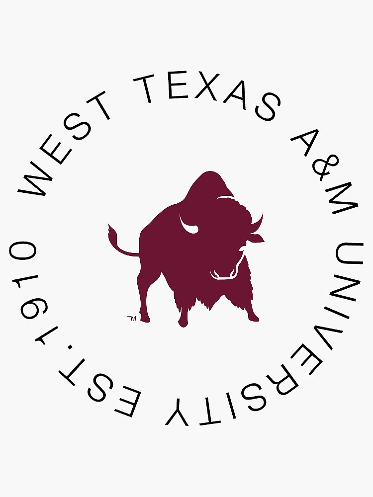 "wtamu" Sticker for Sale by llvdesigns | Redbubble