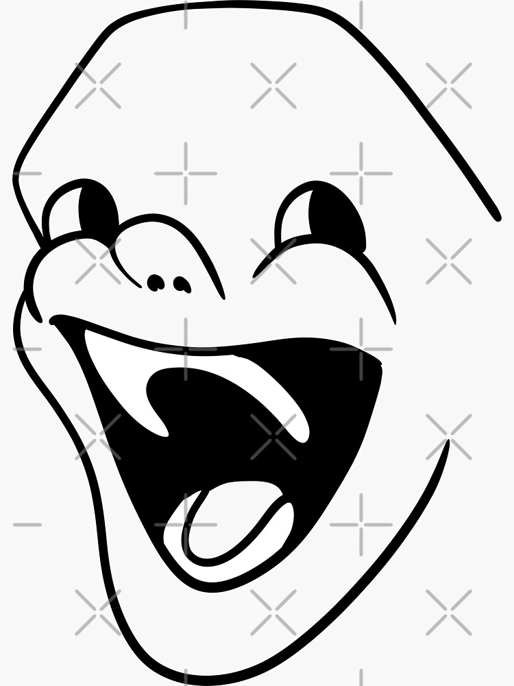 "Heh" Sticker for Sale by Jonas-and-J | Redbubble