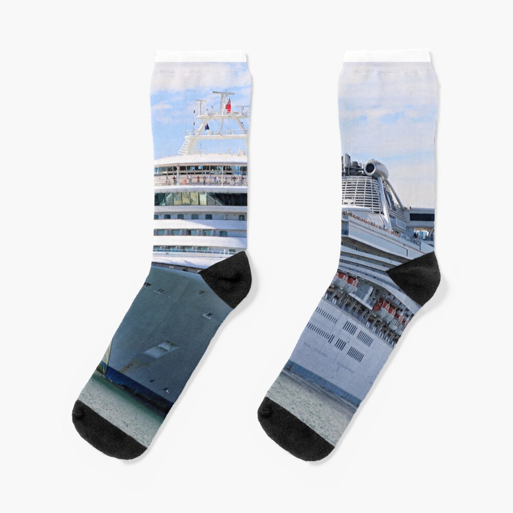 "Cruise ship 13" Socks by FranWest | Redbubble