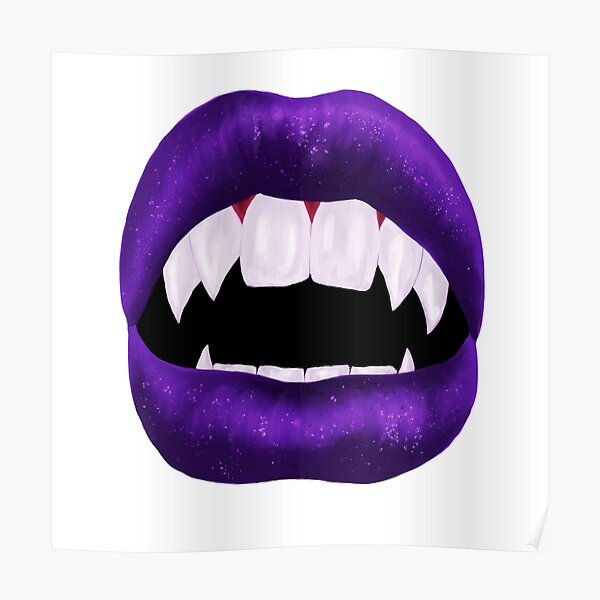 "Sparkly Vamp Lips" Poster for Sale by Keyswaa | Redbubble