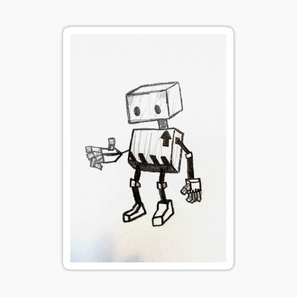 "Timmy the Robot" Sticker by Lordtulio | Redbubble