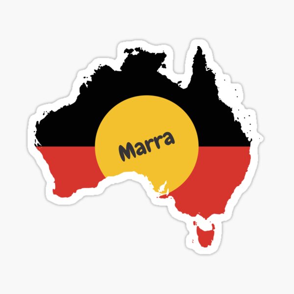 "Marra Aboriginal Australian" Sticker by Taz-Clothing | Redbubble