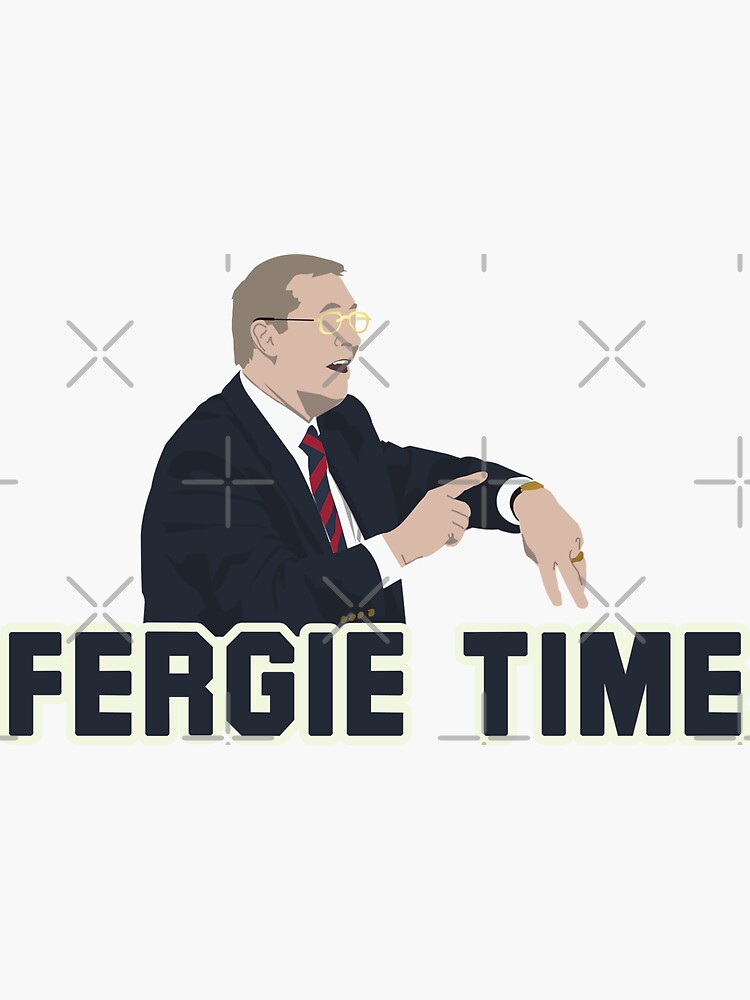 "Fergie Time" Sticker for Sale by Hevding | Redbubble