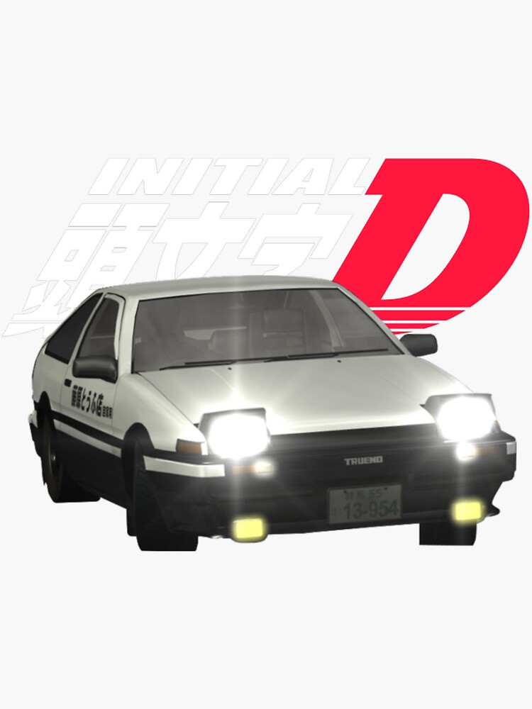 "INITIAL D " Sticker for Sale by TETSUYA-CORP | Redbubble