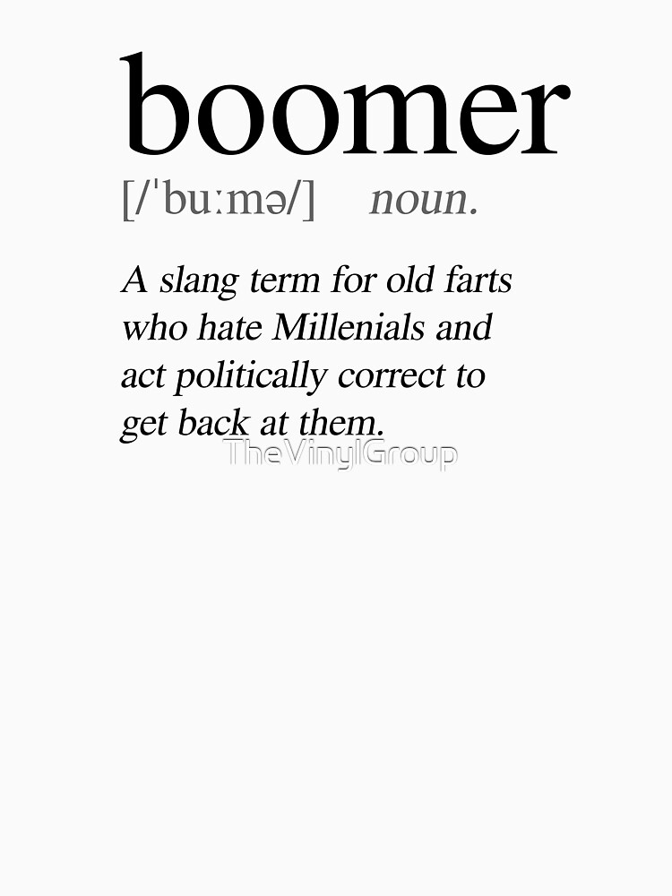 Boomer Definition T shirt By TheVinylGroup Redbubble boomer-definition-t-shirt-by-thevinylgroup-redbubble