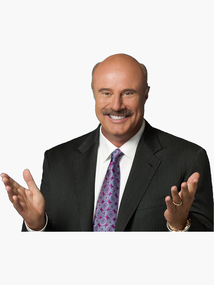 "Dr. Phil" Sticker for Sale by aliciatx | Redbubble