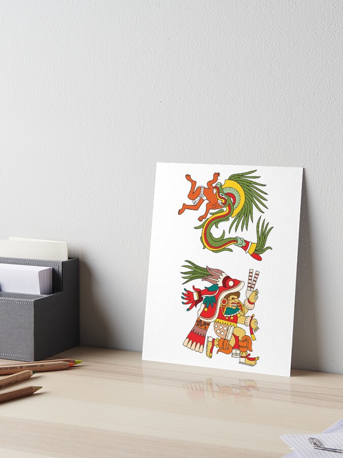 "Quetzalcoatl Chantico Aztec Gods Gift" Art Board Print for Sale by ...
