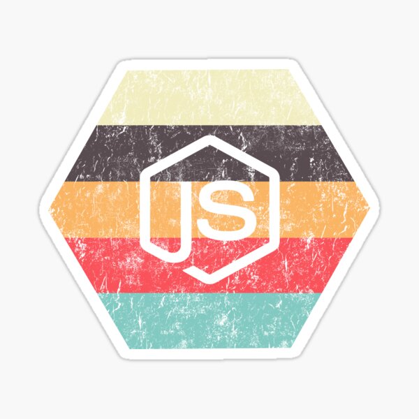 "NodeJS JavaScript " Sticker for Sale by vladocar | Redbubble