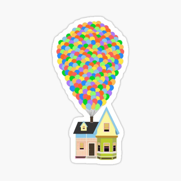 "up balloon house" Sticker for Sale by emmm-i1y | Redbubble