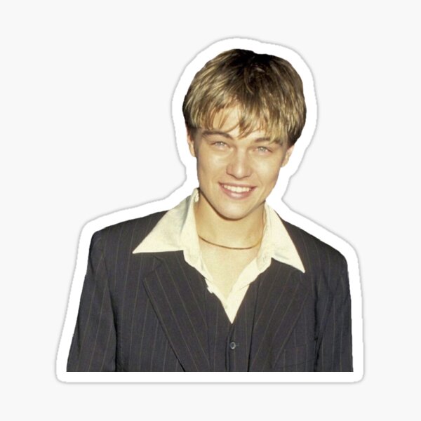 "Leonardo DiCaprio 1996" Sticker by seemsugly | Redbubble