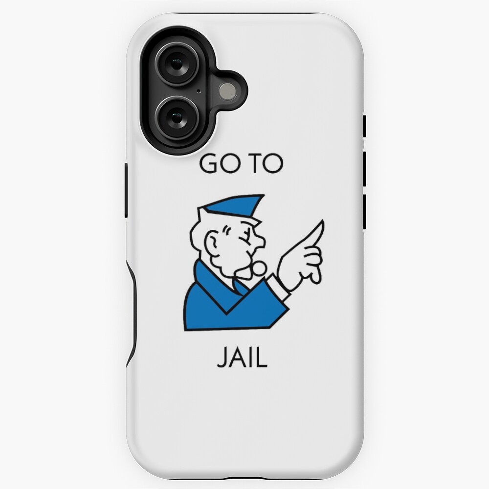 "Go To Jail" Sticker for Sale by emelineclare | Redbubble