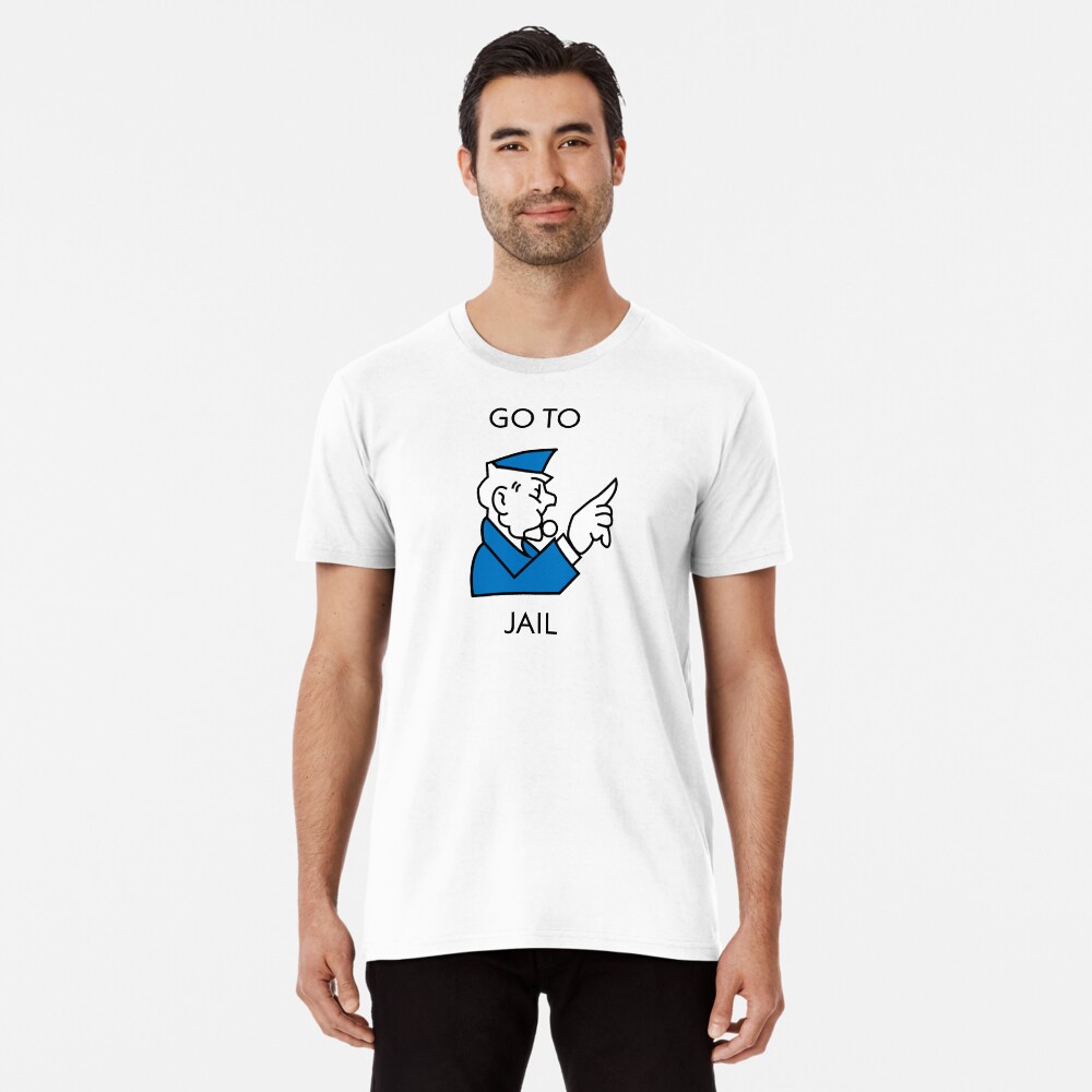 "Go To Jail" Sticker for Sale by Em Jones | Redbubble
