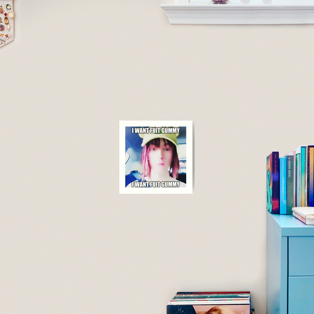 "Drain Gang Bladee I want Fuit Gummy Meme Shirt" Art Print for Sale by ...