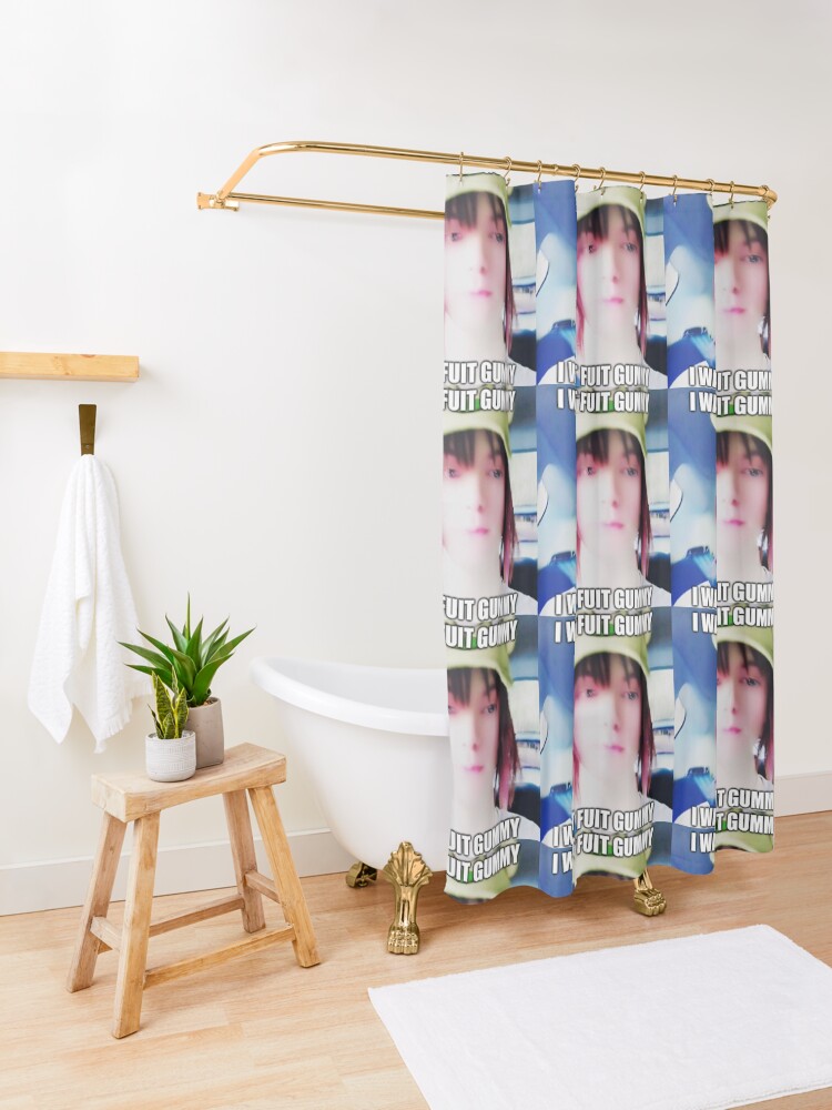"Drain Gang Bladee I want Fuit Gummy Meme Shirt" Shower Curtain for ...
