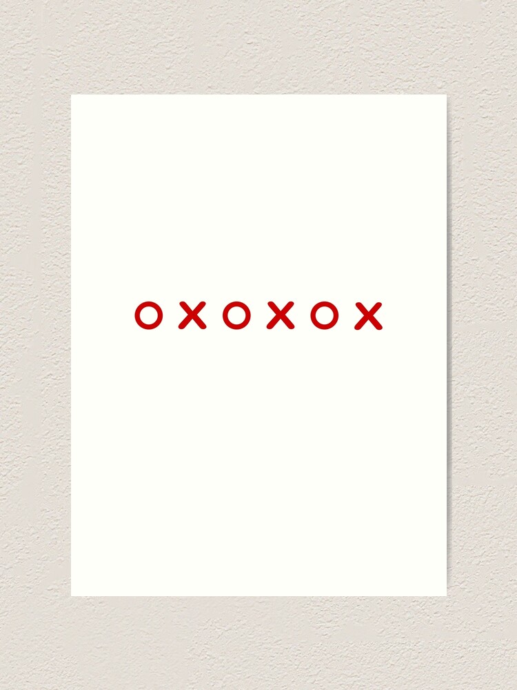 "OXOXOX" Art Print for Sale by 8HDesign | Redbubble