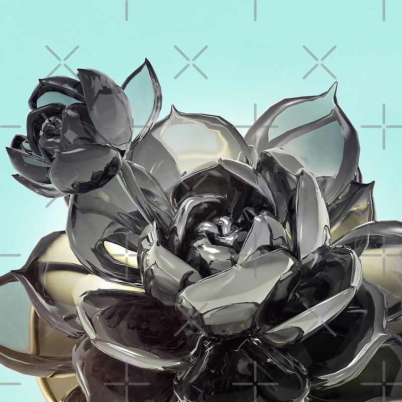 "Black Glass Rose" by Vin Zzep | Redbubble