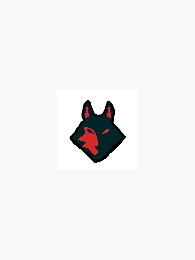"Wolf Logo" Sticker for Sale by itsyabrojamomo | Redbubble