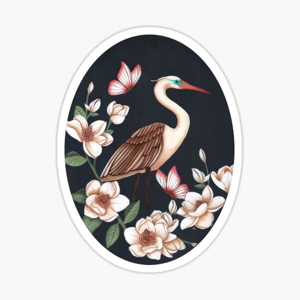 "La Garza" Sticker for Sale by LeaBarozzi | Redbubble