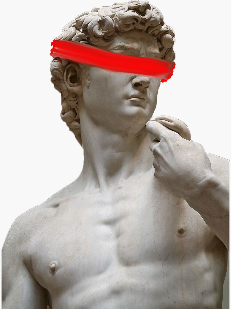 "David statue" Sticker for Sale by trammdog | Redbubble