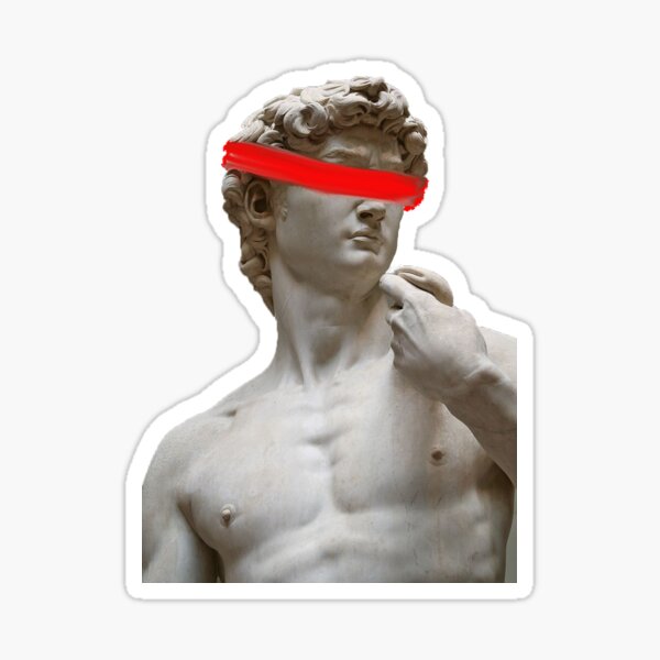 "David statue" Sticker for Sale by trammdog | Redbubble