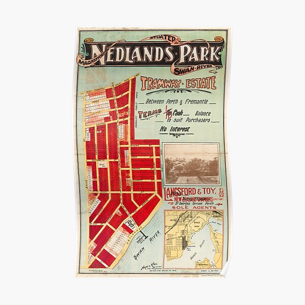 "Map of Nedlands Park Tramway Estate, Perth, Western Australia, 1910 ...