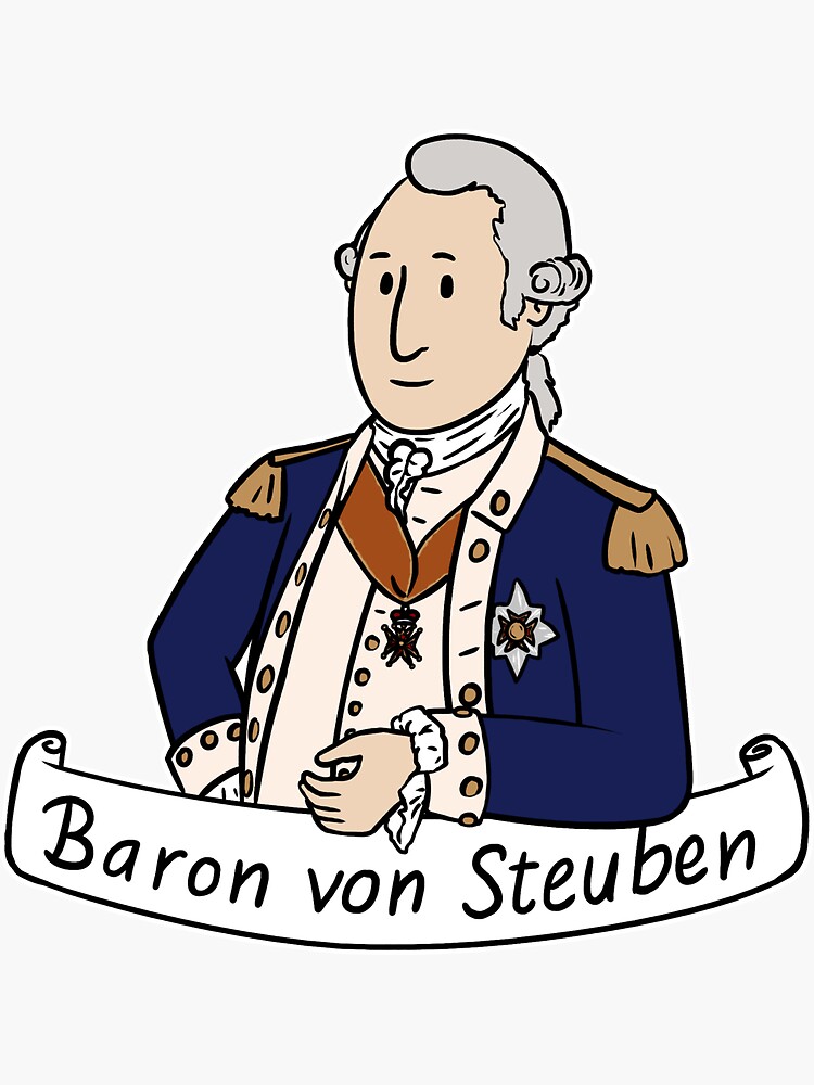 "Baron von Steuben" Sticker for Sale by HistoryTees | Redbubble