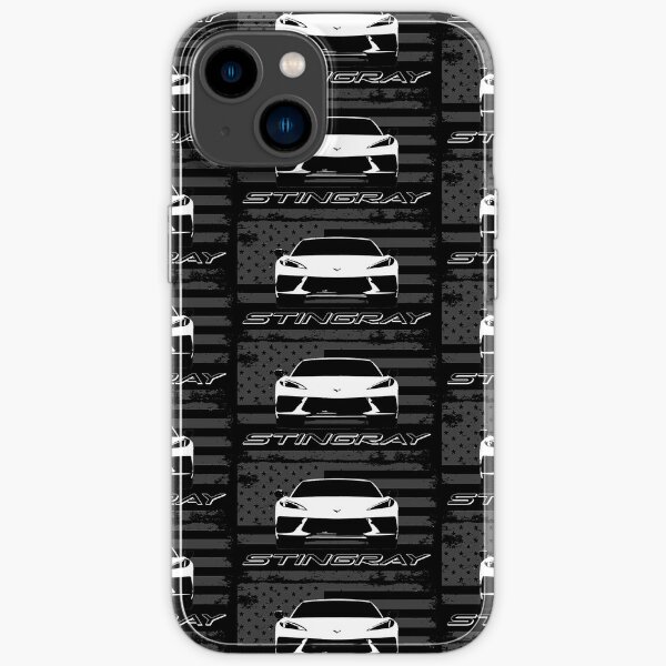 "White 2020 Corvette C8 Stingray" iPhone Case for Sale by FromThe8Tees ...