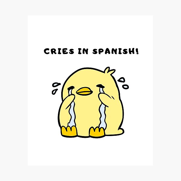 Cries In Spanish Meme Photographic Prints | Redbubble