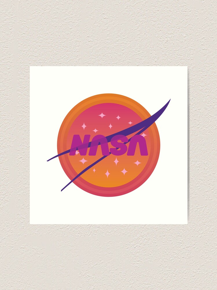 "NASA Logo - Orange Theme" Art Print for Sale by SpaceDesigns | Redbubble
