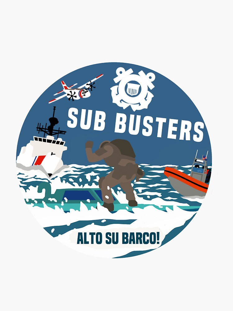 "Coast Guard Sub Busters" Sticker for Sale by AlwaysReadyCltv | Redbubble