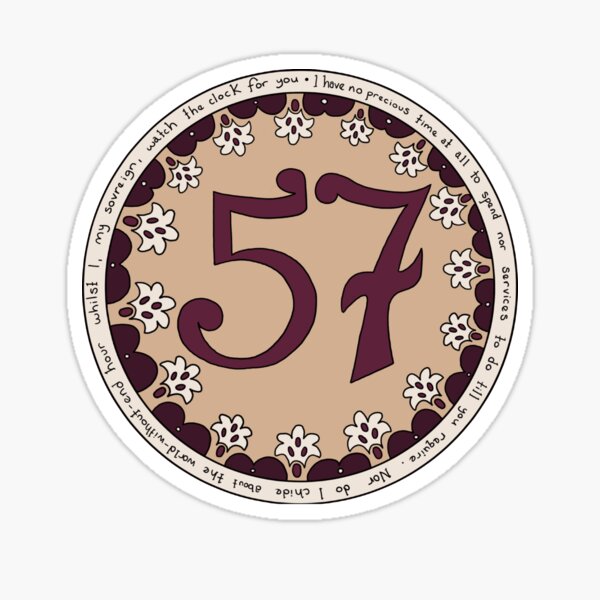 "Purple 57" Sticker by stitchlock | Redbubble