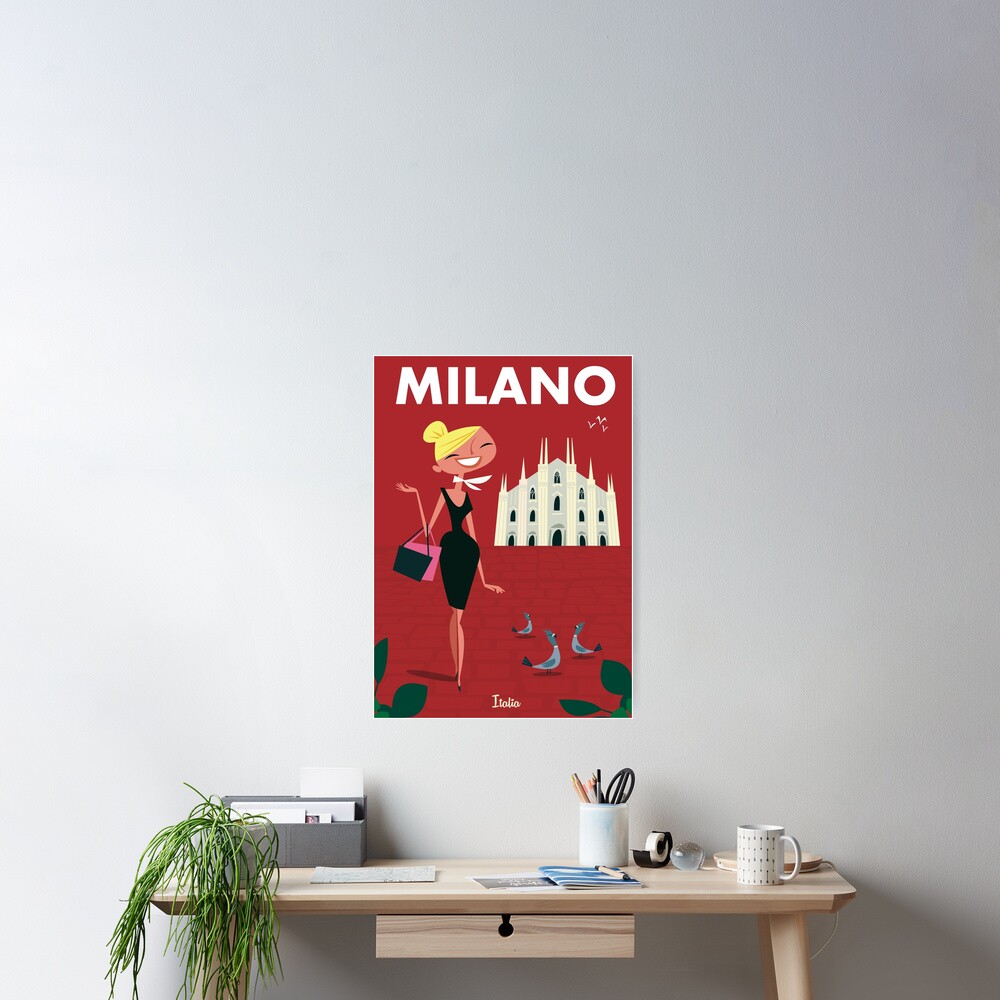 "Milan poster" Poster by GAGodel | Redbubble