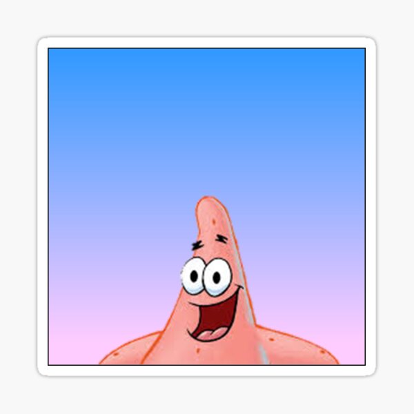 "Patrick From SpongeBob" Sticker for Sale by EmiD1 | Redbubble