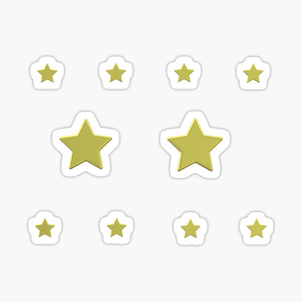 "YELLOW STARS stickers pack" Sticker for Sale by alina-el | Redbubble