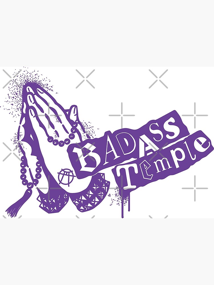 Poster « Bad Ass Temple Logo », par CJdigitaldesign | Redbubble