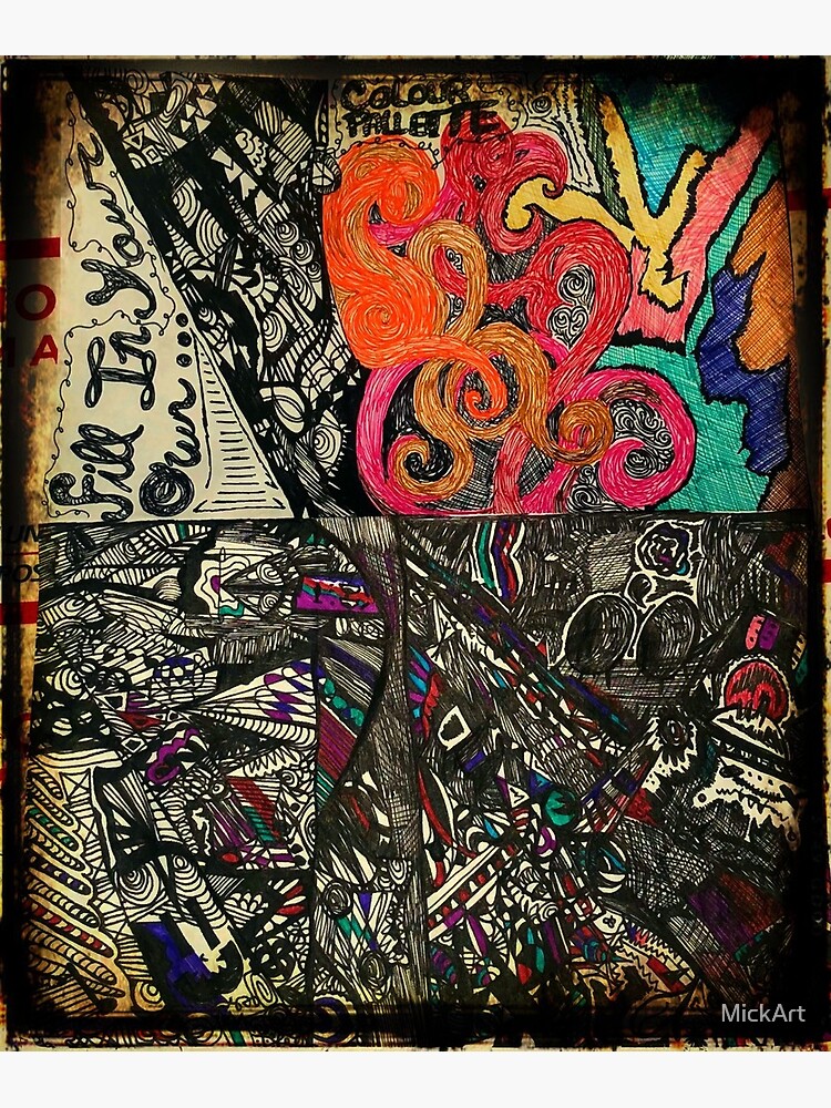 "fill in your own color palette" Art Print by MickArt | Redbubble