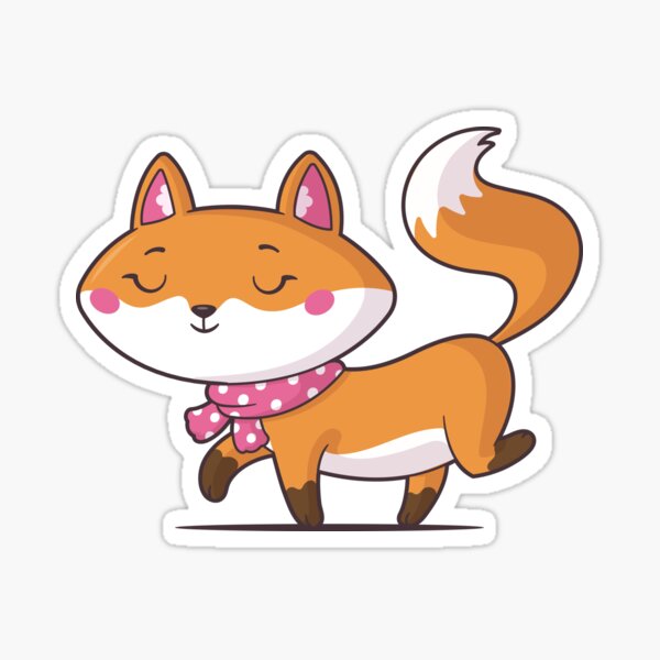"Foxy" Sticker for Sale by zoljo | Redbubble