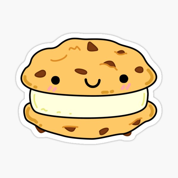 "Kawaii Ice Cream Sandwich" Sticker by kawaiilife | Redbubble