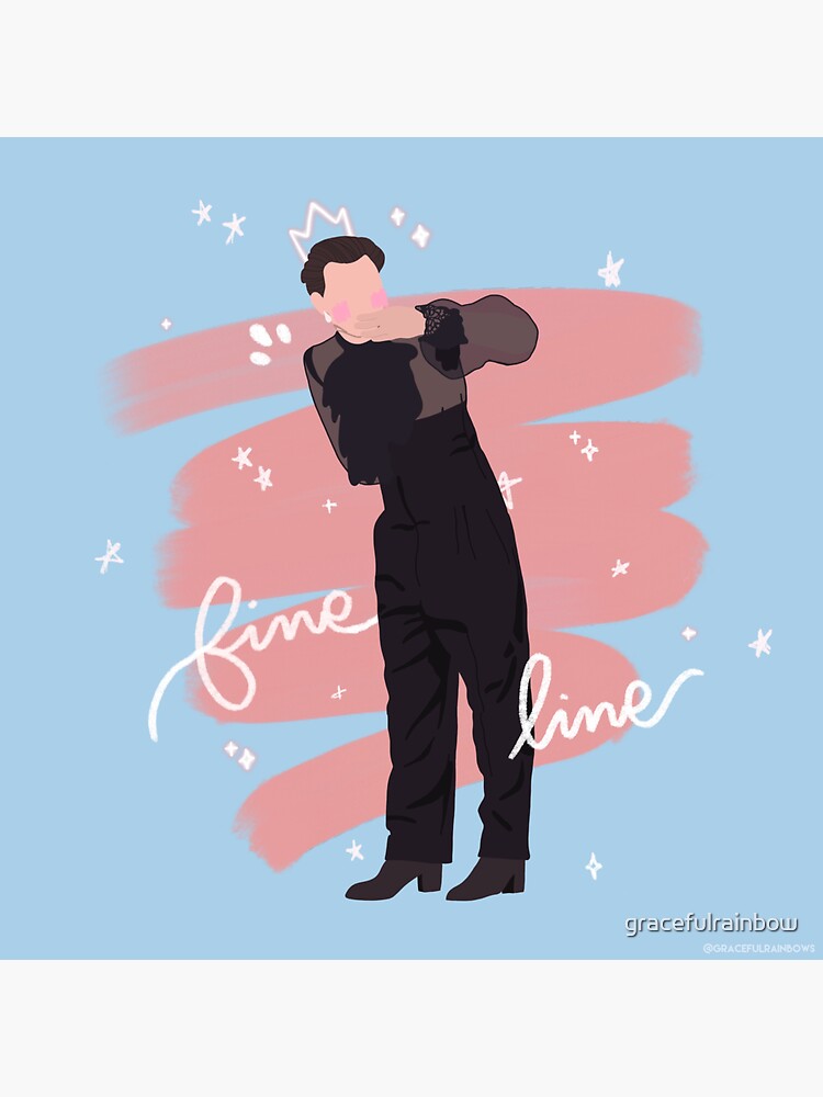 "fine line" Sticker for Sale by gracefulrainbow | Redbubble