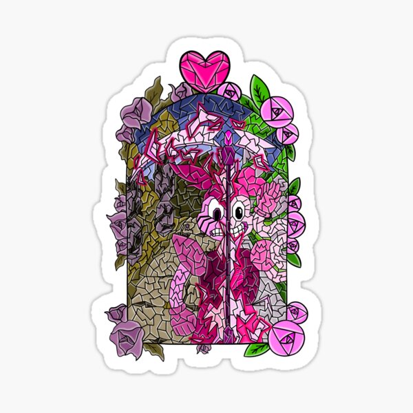 "Spinel Stained Glass Window" Sticker for Sale by MooieProducts | Redbubble