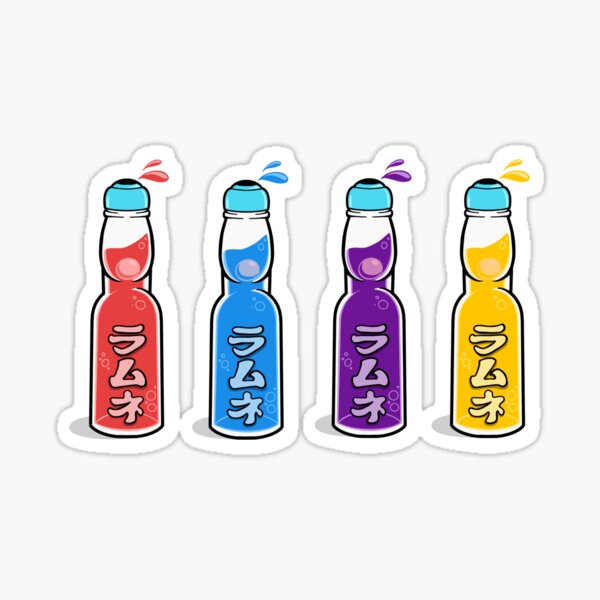 "Ramune Set" Sticker for Sale by minispartan | Redbubble