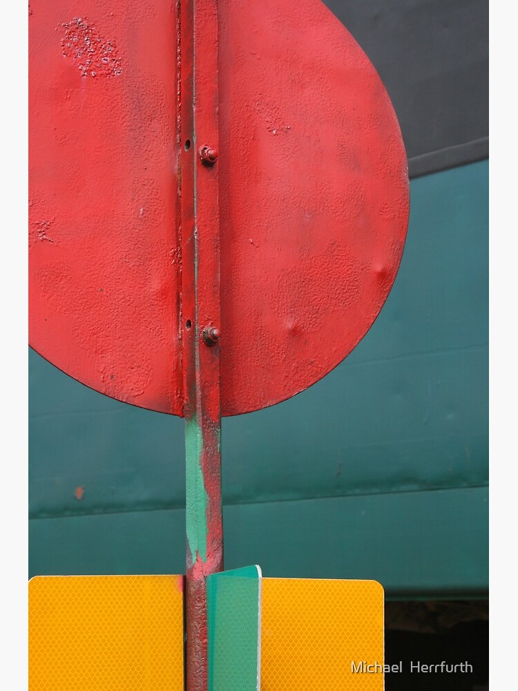 "Train with Train signal" Art Print for Sale by mikeherrf | Redbubble